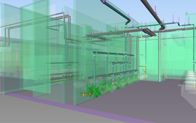 3D_Plumbing_example | DJM Design CAD and Coordination